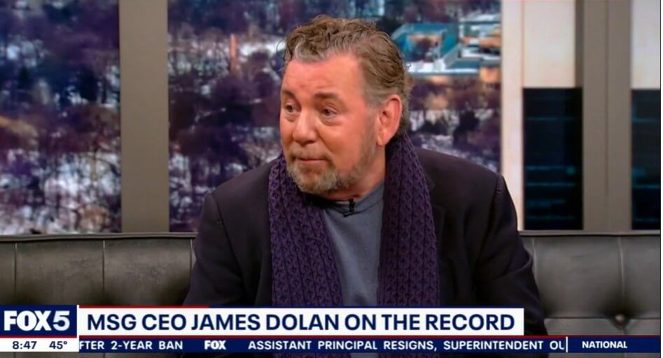 James Dolan Threatens Alcohol Ban at Rangers Game