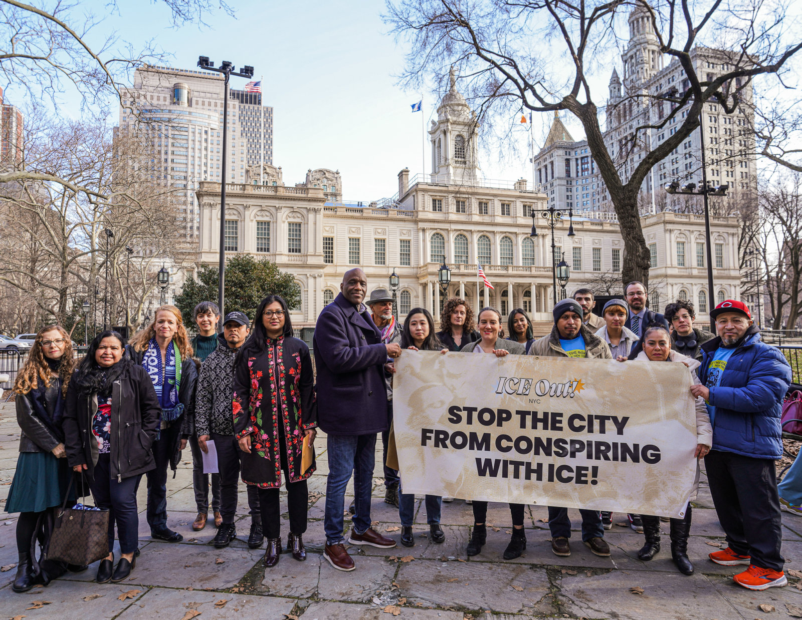 NYC immigrant advocates hold rally to support bills that would restrict ...
