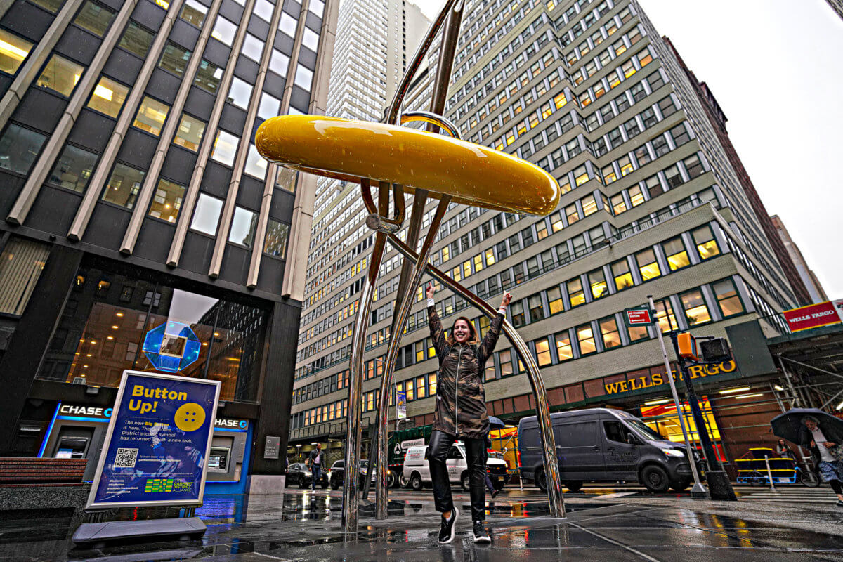 Button up! Garment District’s iconic button gets new threads | amNewYork