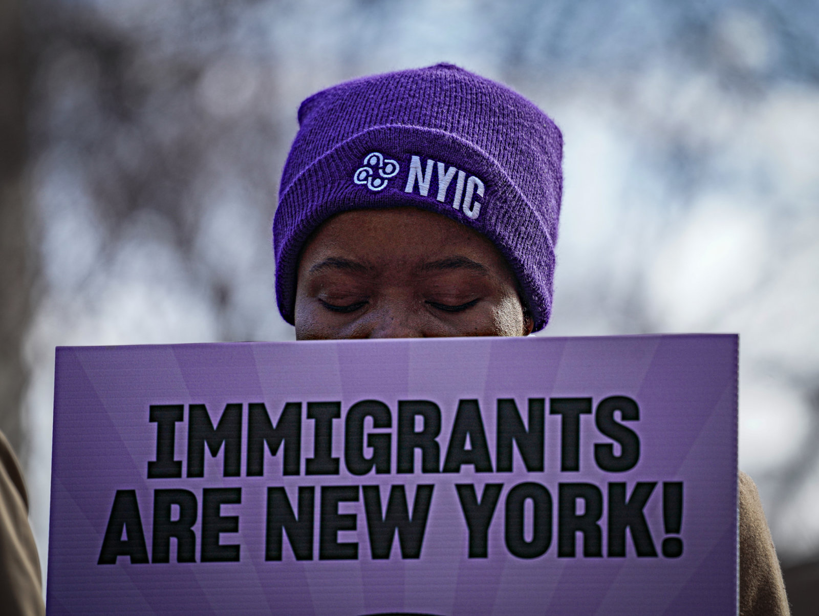 NYC immigrant advocates hold rally to support bills that would restrict ...