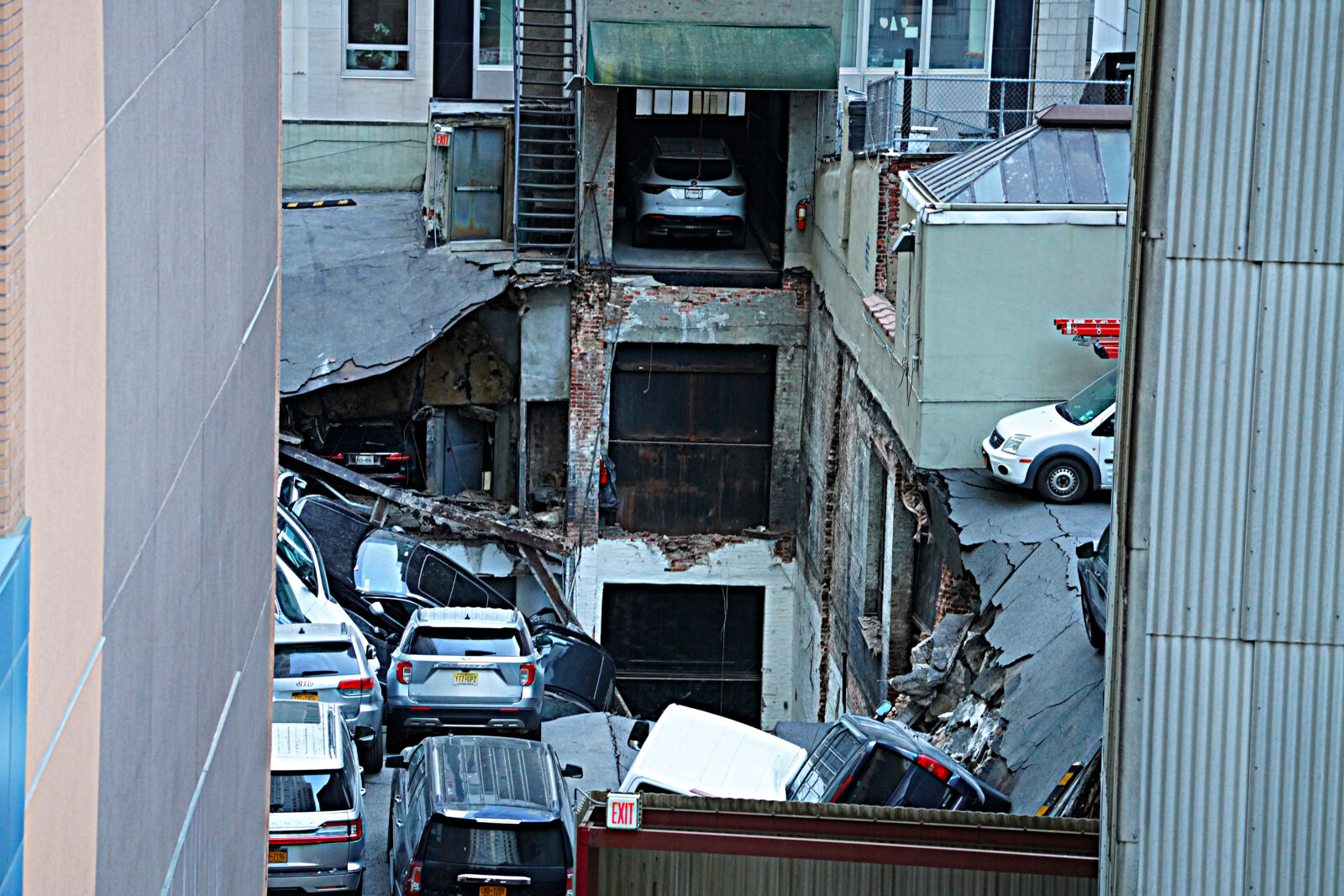 Lower Manhattan Parking Garage Collapse