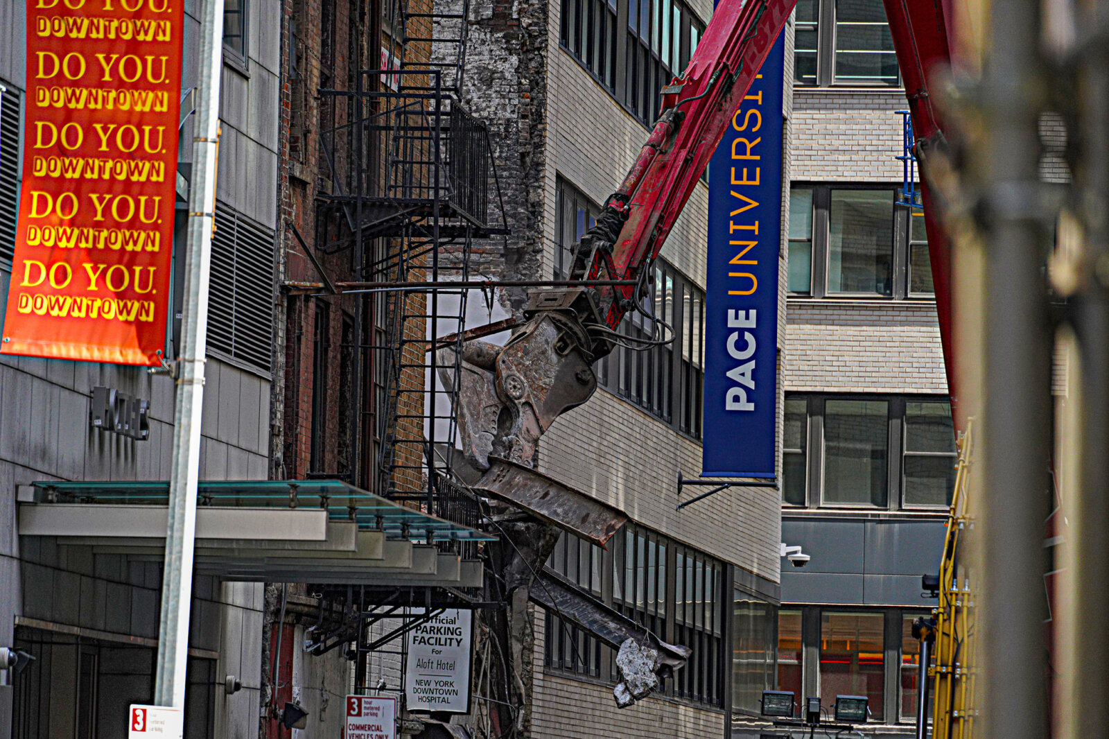 Parking garage collapse: Demolition continues in Financial District ...