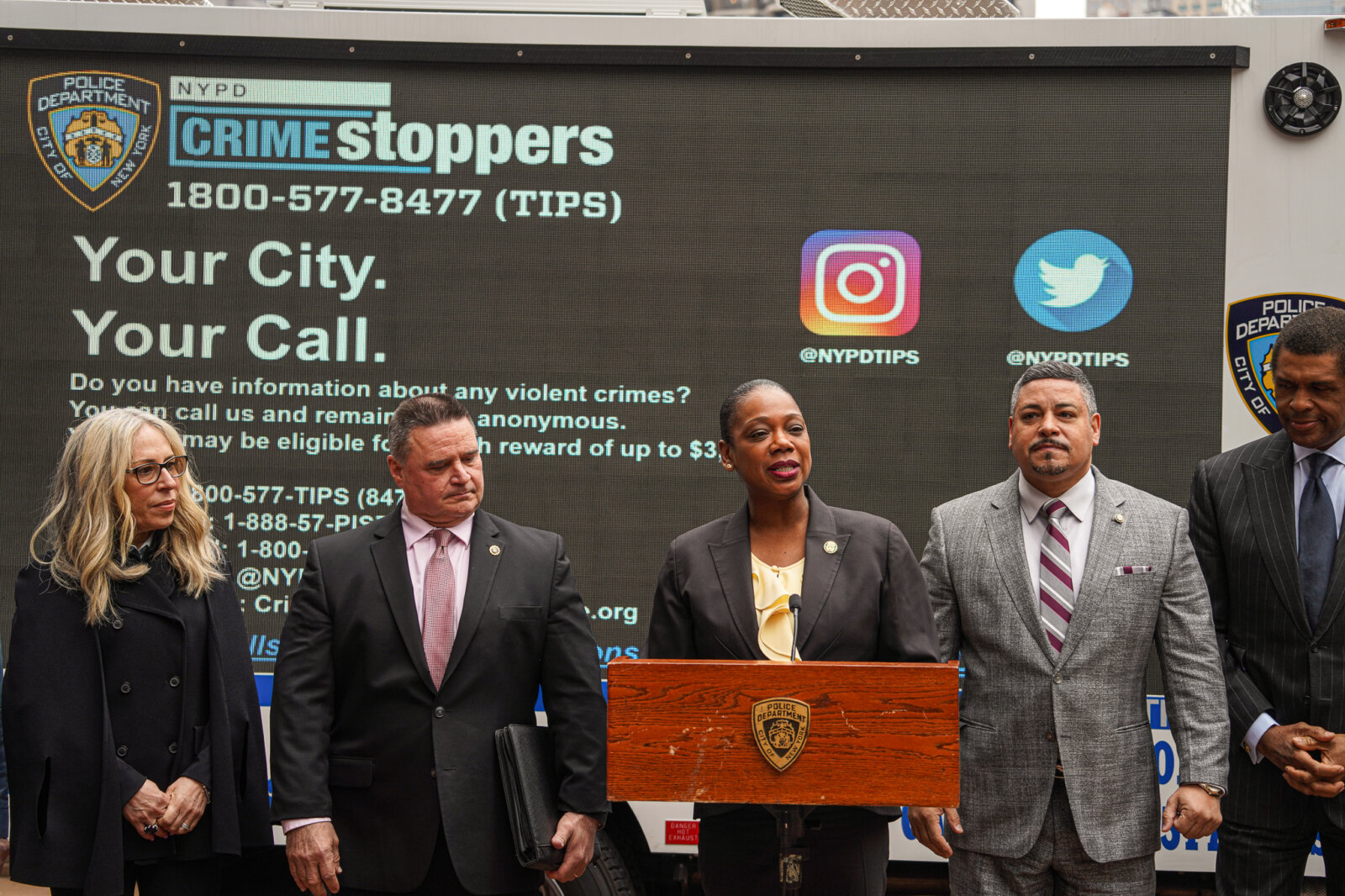 Inside Crime Stoppers’ office as new van is unveiled in Lower Manhattan ...