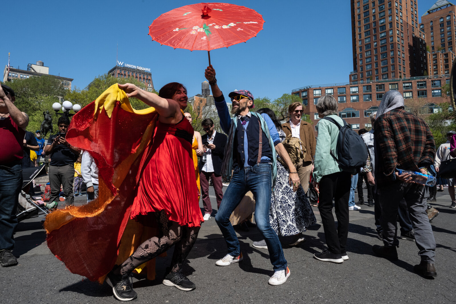 Environmental activists dance against climate and economic injustice at ...