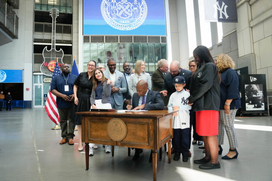 A chance to win: Mayor Adams inks bill permitting NYC sports ...