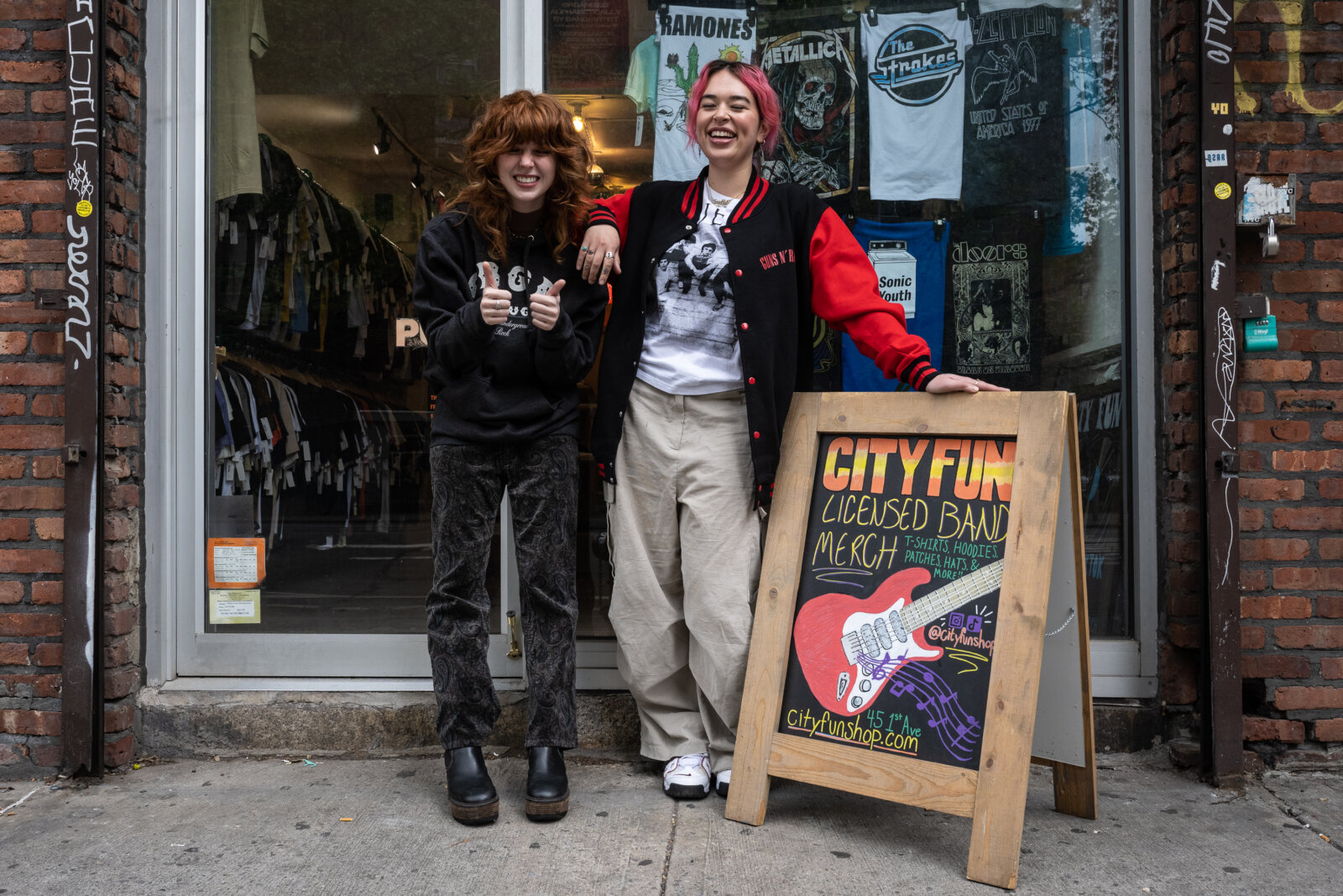 Licensed Band Tees at City Fun NYC