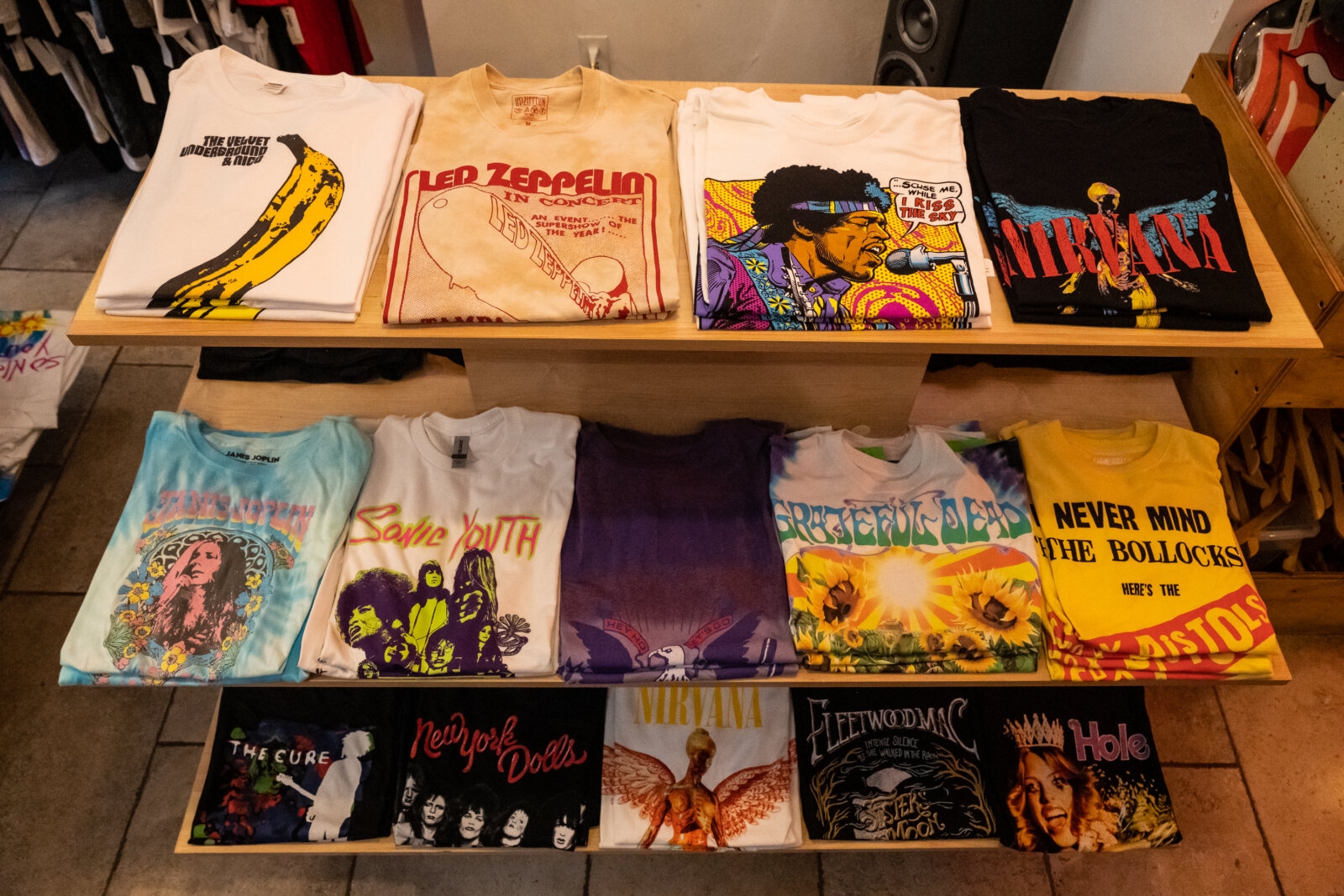 Licensed Band Tees at City Fun NYC