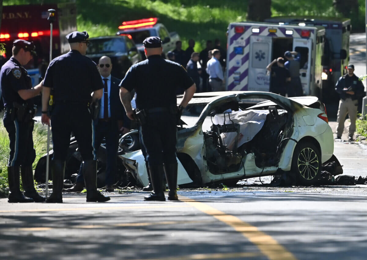 Bay Ridge car crash leaves three dead, one injured.