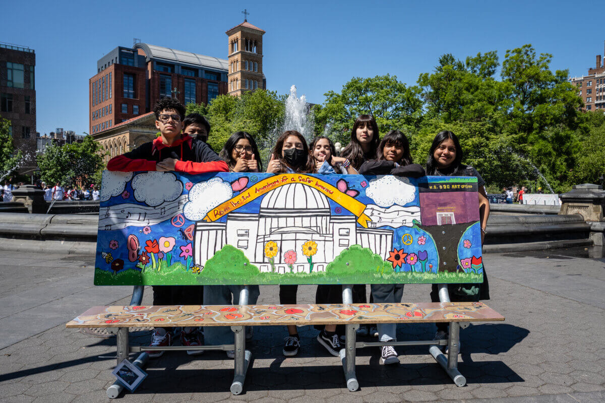 NYC Students Reveal Inspirational Park Benches