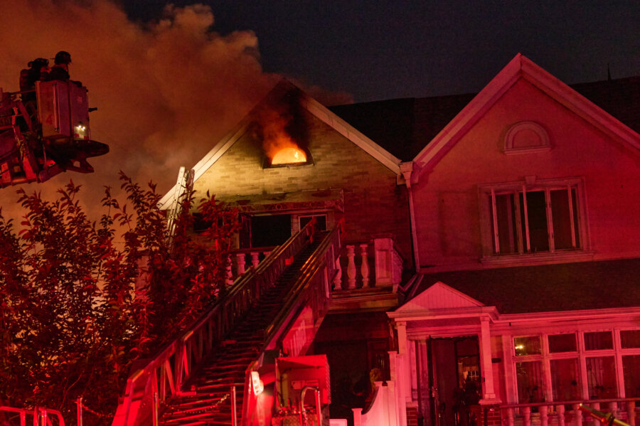 Brooklyn firefighters battle all kinds of obstacles during three-alarm ...