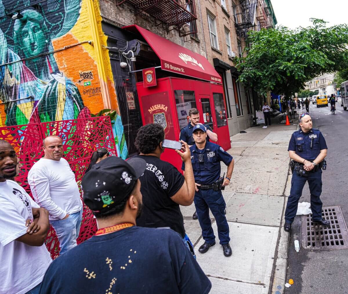 Holy shirt! Riot breaks out in Lower East Side over Denim Tears ...