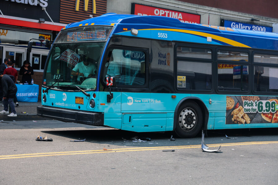 Harlem Scooter-Bus Crash Leaves Driver Critical