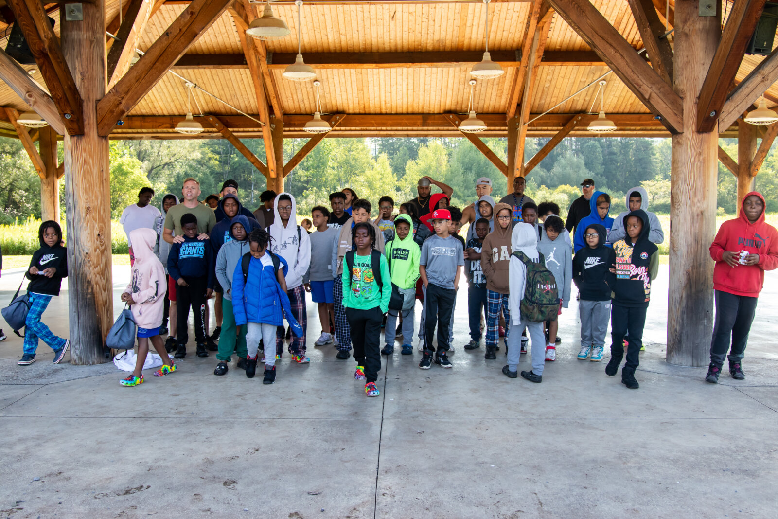 Bringing out their best: Kids with NYPD Giants program visit Camp Fiver ...