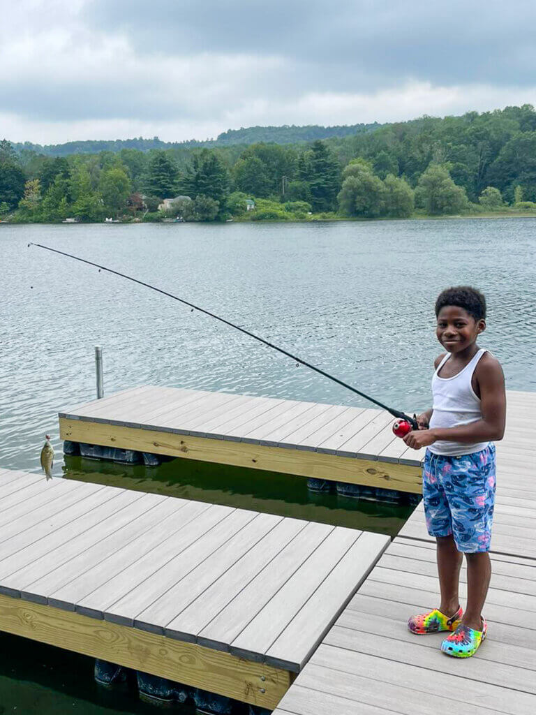 Bringing out their best: Kids with NYPD Giants program visit Camp Fiver ...