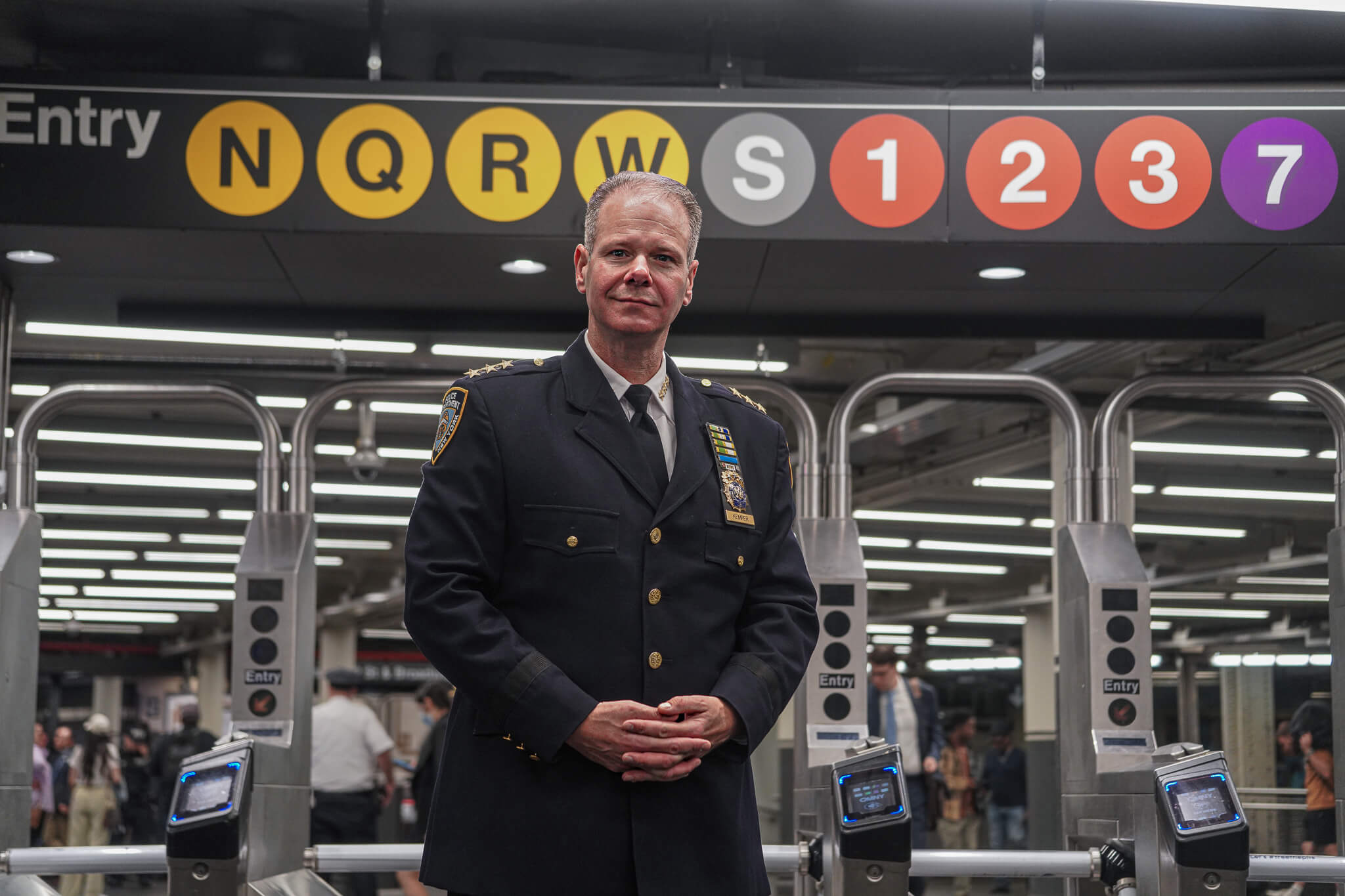 NYPD Chief Discusses Subway Safety and New Police Robots