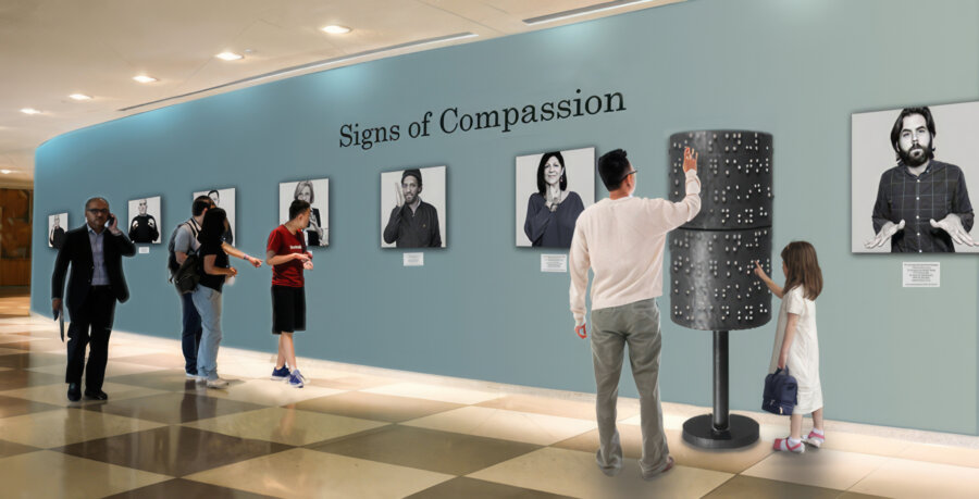 “Signs of Compassion” UN Exhibit Features ASL Art