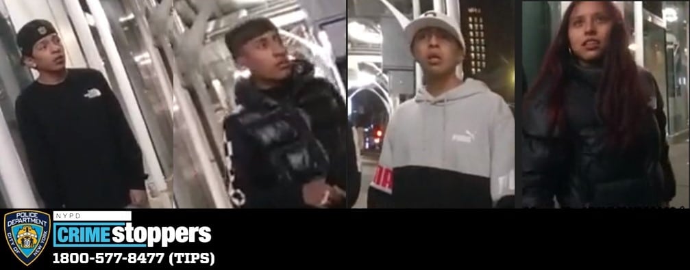 Police looking for four suspects in gang robbery aboard Midtown subway ...