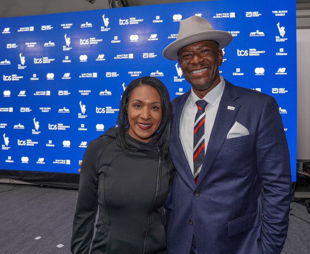 Running shoulder to shoulder: TCS Marathon ceremonial line painting ...