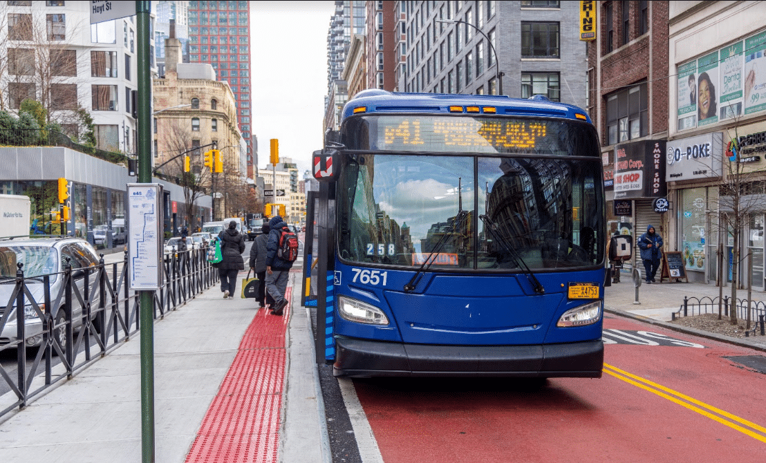 City completes ‘transformative’ new busway on Brooklyn’s Livingston ...