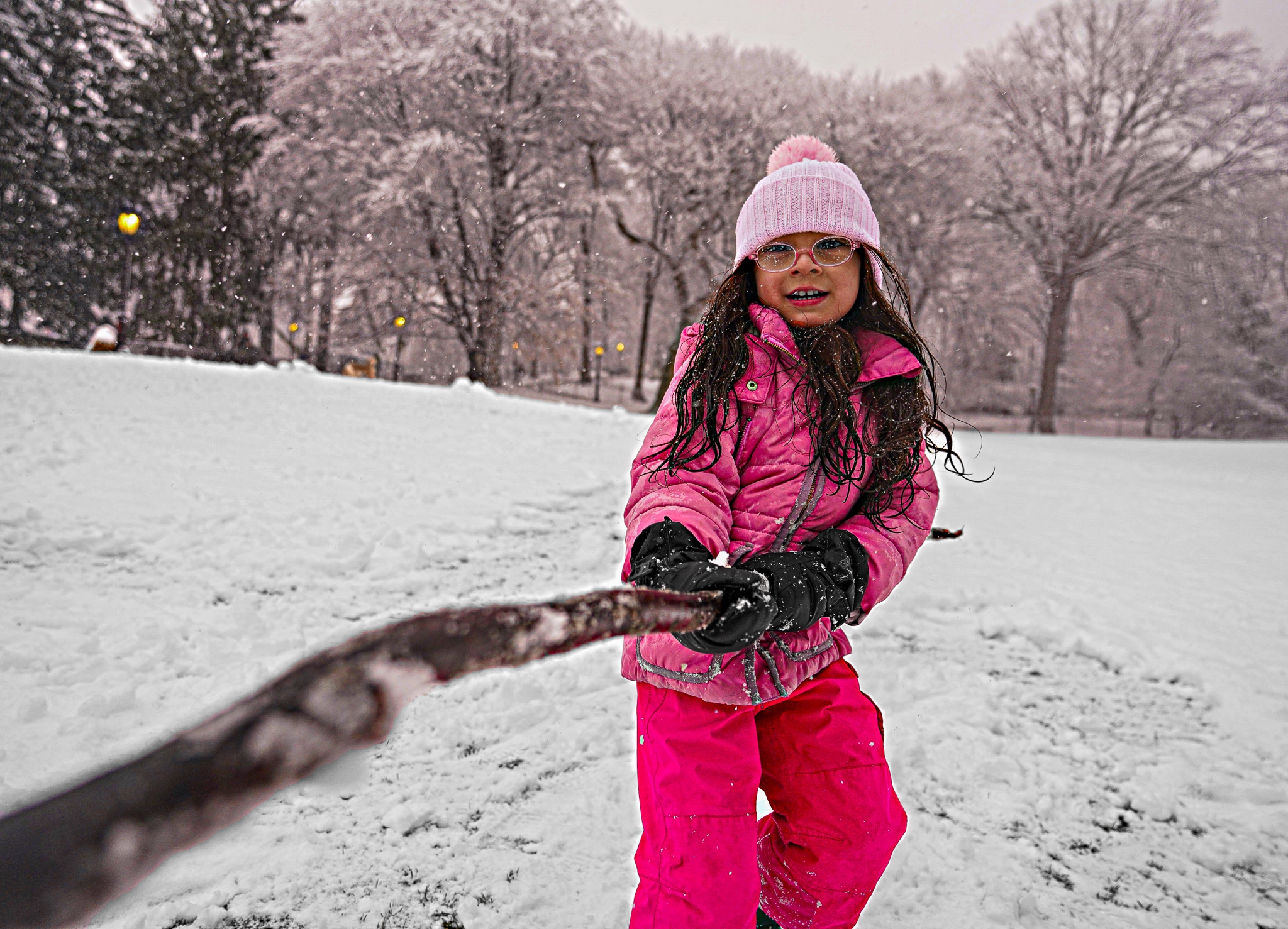 SEE IT: New Yorkers flock to Central Park as first major snowstorm in 2 ...