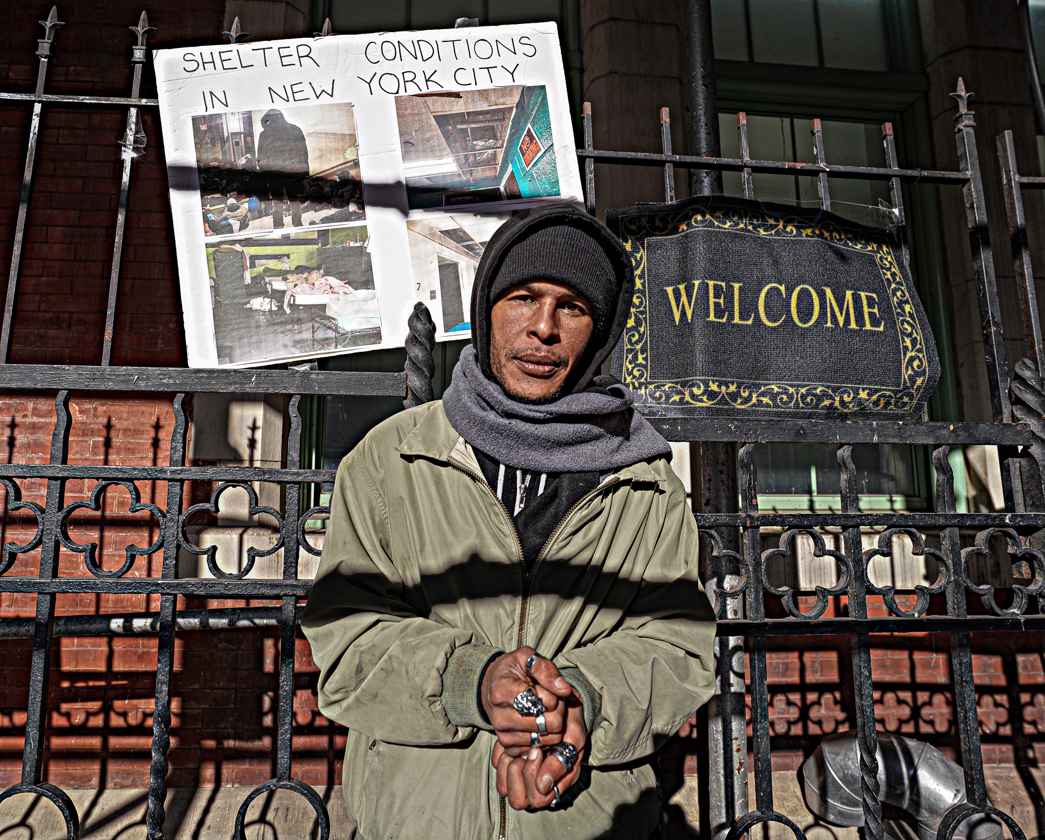 How a homeless man in East Village is raising awareness of shelter ...