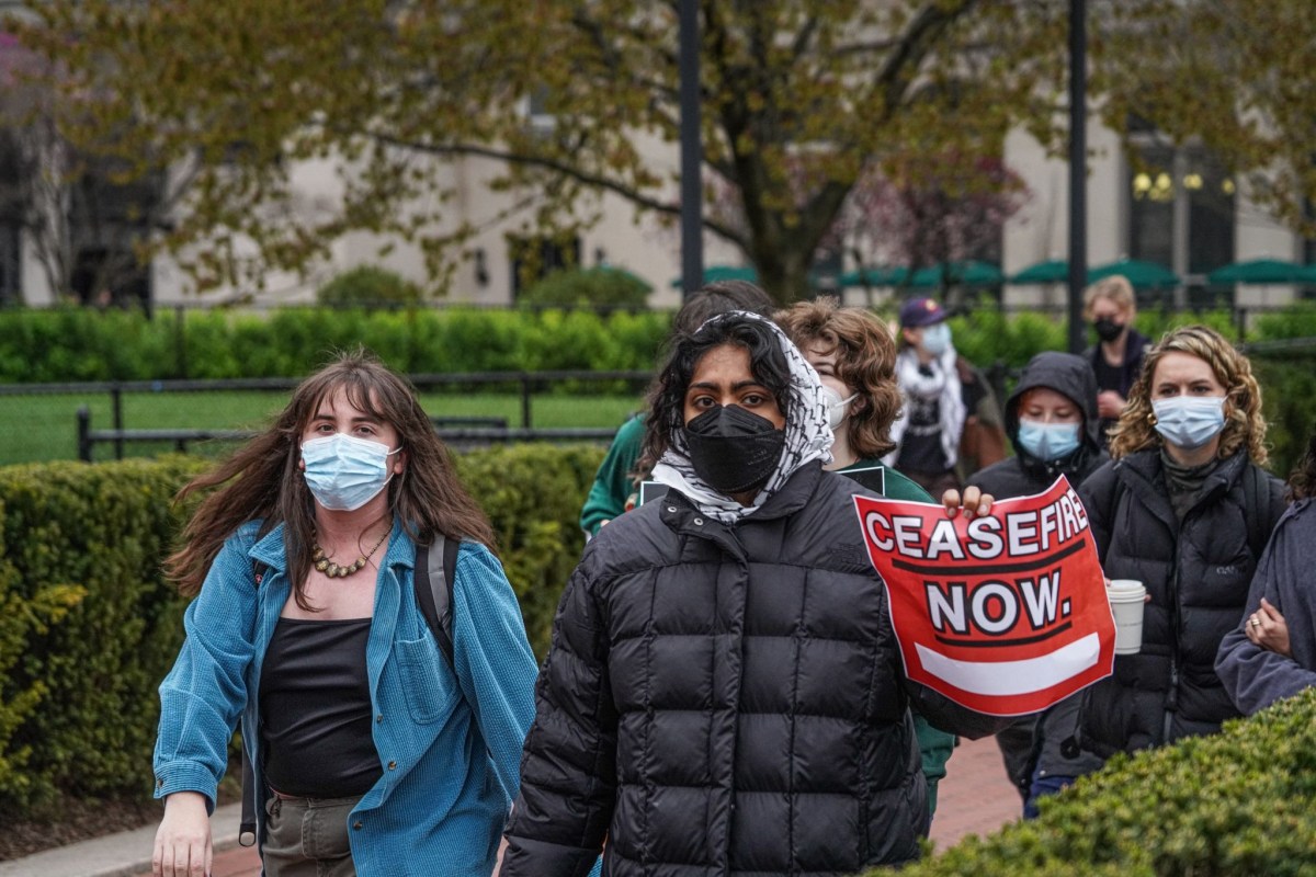 Columbia University students hold pro-Palestine protest on campus ...