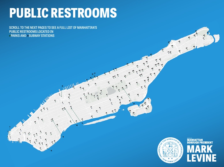 NYC Unveils Public Restroom Map for Tourists