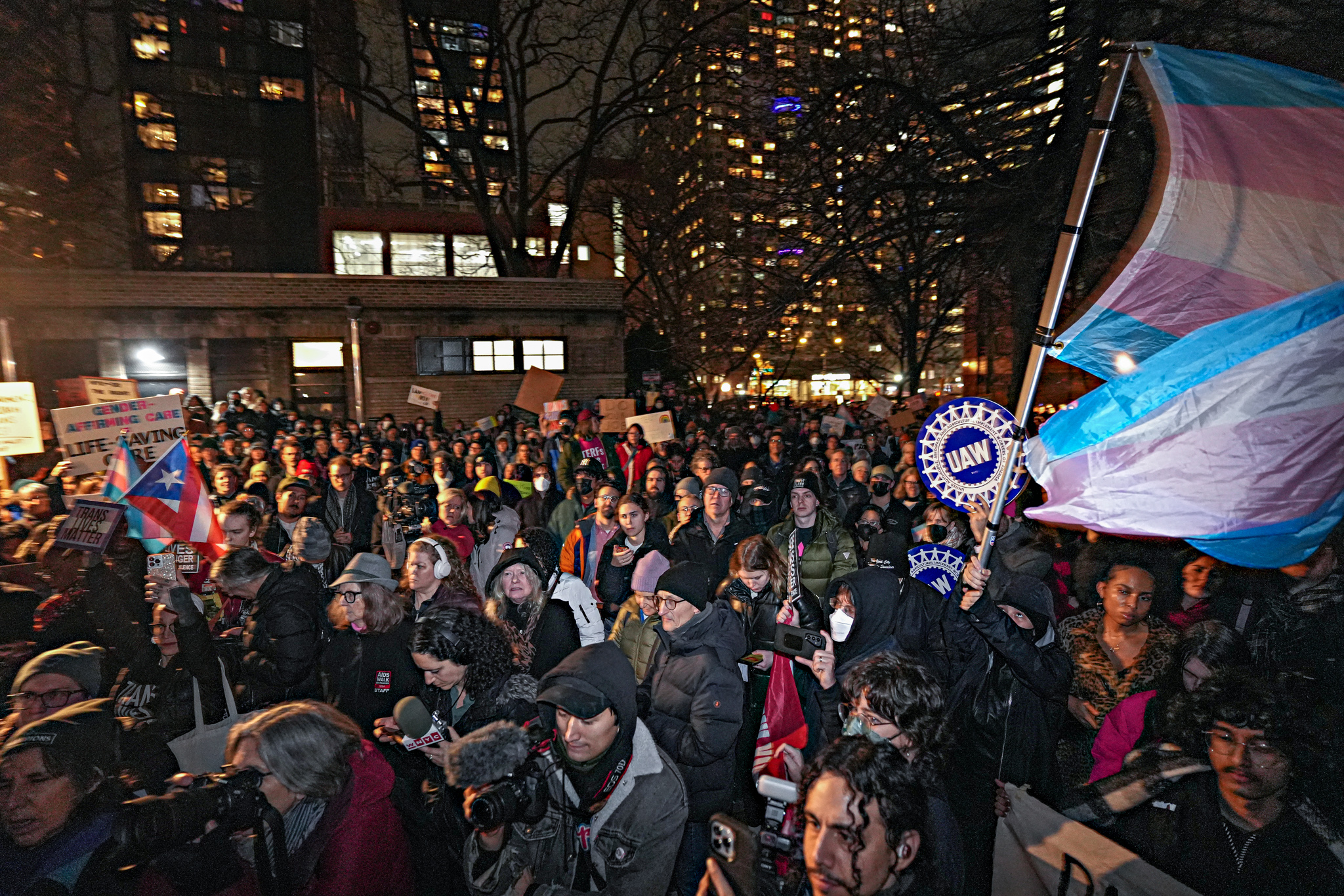 NYU Protesters Demand Gender-Affirming Care