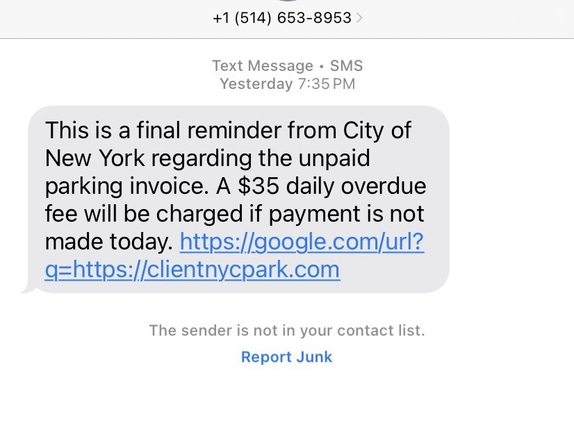 Scam texts target NYC drivers with fake alerts