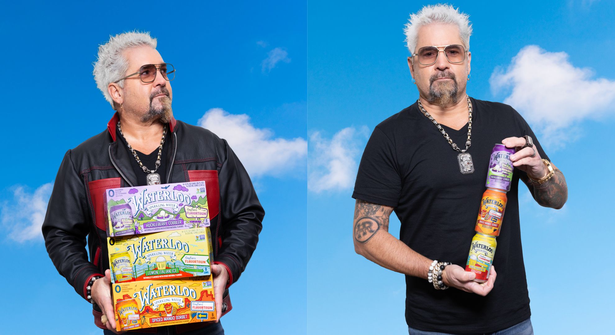 Guy Fieri Teams Up with Waterloo Sparkling Water for Pop-up